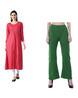 Buy Red & green Suit Sets for Women by INDIWEAVES Online | Ajio.com