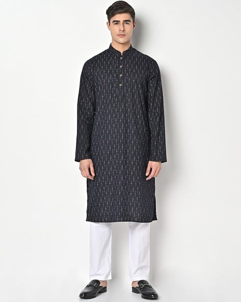 Buy Navy Blue Kurtas for Men by SAMAV Online | Ajio.com