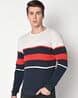Buy Ecru & Blue Sweaters & Cardigans for Men by NETPLAY Online | Ajio.com