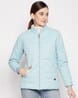 Buy Sky Blue Jackets & Coats for Women by DUKE Online | Ajio.com