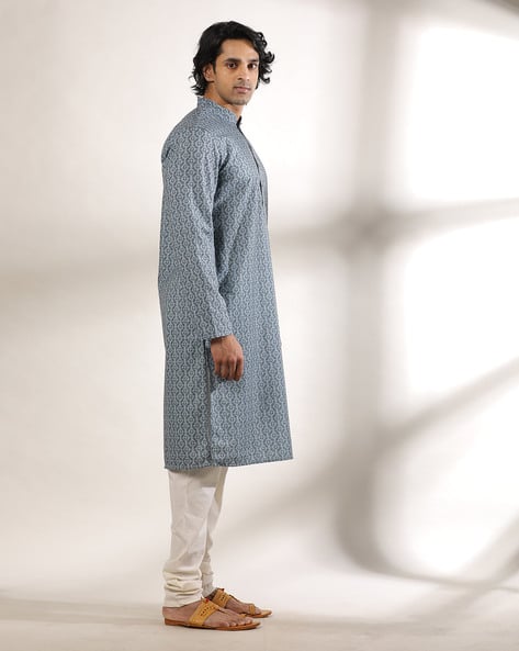 Buy Blue Kurtas for Men by SAMAV Online | Ajio.com