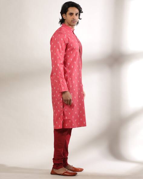Buy Red Kurtas for Men by SAMAV Online | Ajio.com