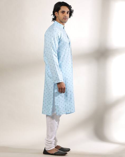 Buy Blue Kurtas for Men by SAMAV Online | Ajio.com