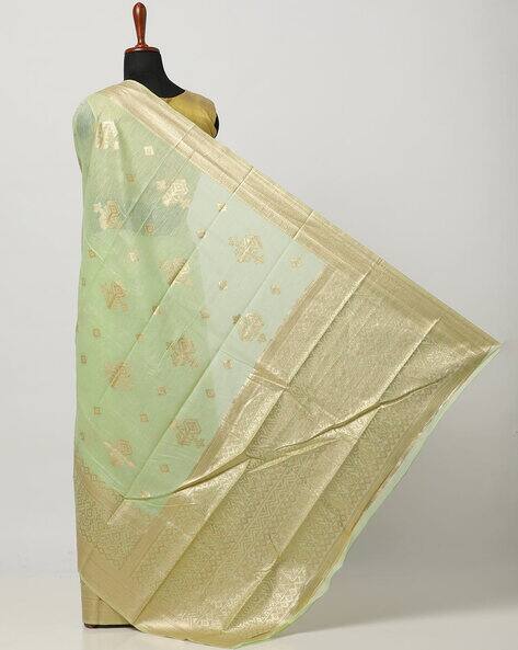 Buy Green Sarees for Women by VARJA Online | Ajio.com