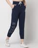 Buy Navy Blue Track Pants for Women by Teamspirit Online | Ajio.com