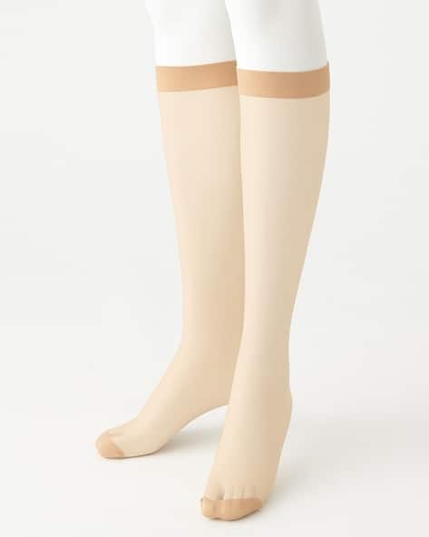 Buy Clear Beige Socks & Stockings for Women by MUJI Online | Ajio.com