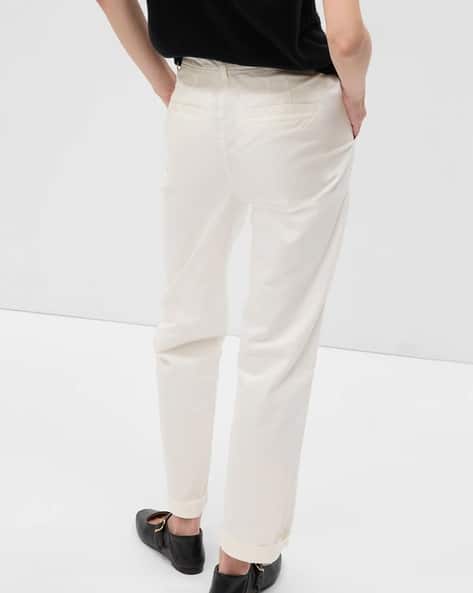 Buy Off White Trousers & Pants for Women by GAP Online | Ajio.com