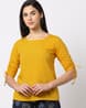 Buy Mustard Tops for Women by HAWT Online | Ajio.com