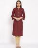 Buy Maroon Kurtas for Women by Saart Bunaai Online | Ajio.com