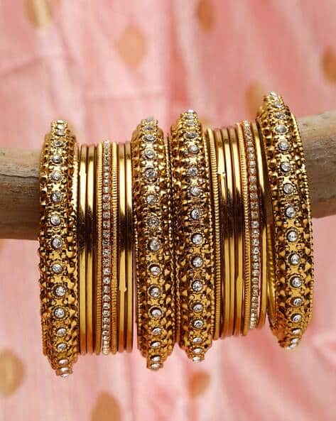 Indian Gold Bangles Set Of 6