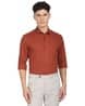 Buy Rust Orange Shirts for Men by ARROW Online | Ajio.com