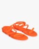 Buy Rust Orange Flat Sandals for Women by Outryt by AZORTE Online ...