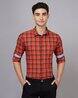 Buy Rust Orange Shirts for Men by ACE MODE Online | Ajio.com