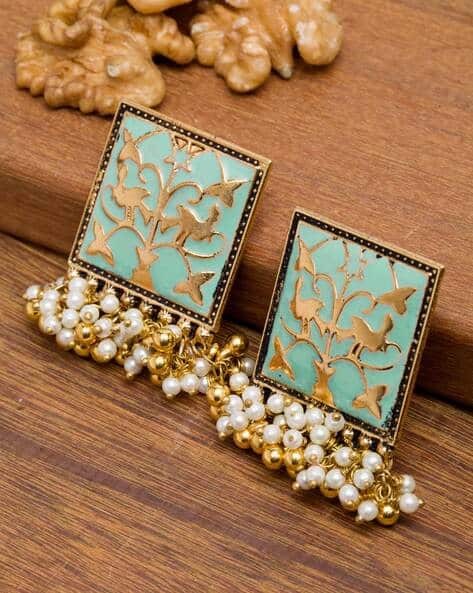 Buy Gold Toned Earrings for Women by Panash Online Ajio