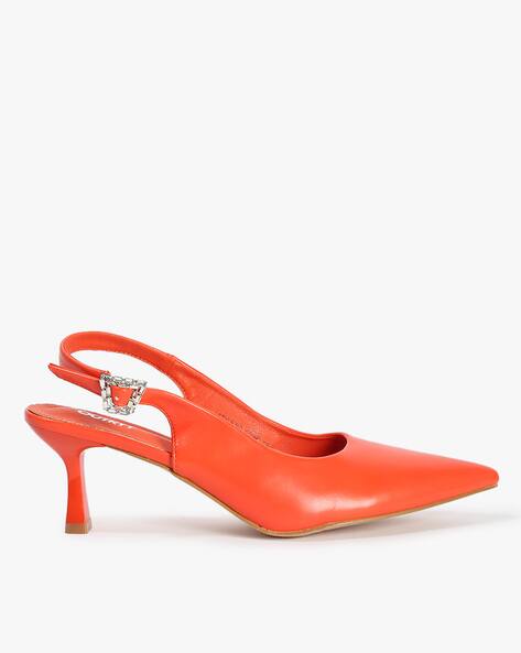 Buy Rust Heeled Shoes for Women by Outryt by AZORTE Online | Ajio.com