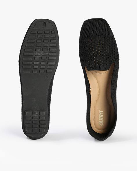 Buy Black Flat Shoes for Women by Outryt by AZORTE Online | Ajio.com