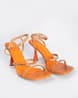 Buy Rust Orange Heeled Sandals for Women by Outryt by AZORTE Online ...