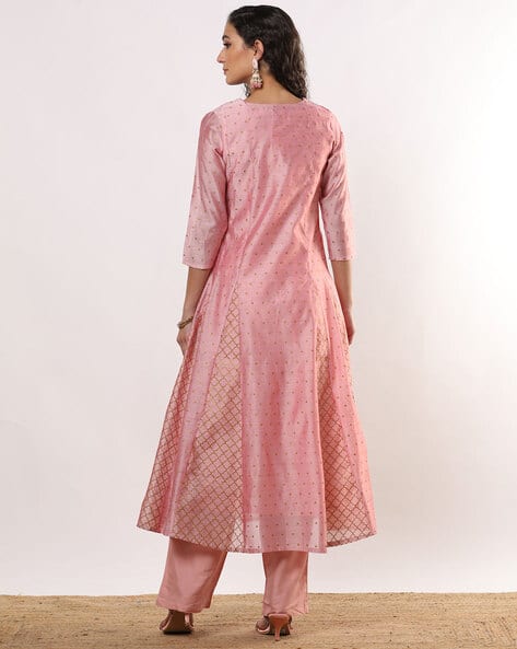 Buy Light Pink Kurta Suit Sets for Women by Svrnaa Online | Ajio.com