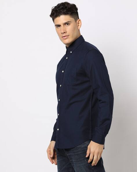 Buy Navy Blue Shirts for Men by GAP Online | Ajio.com