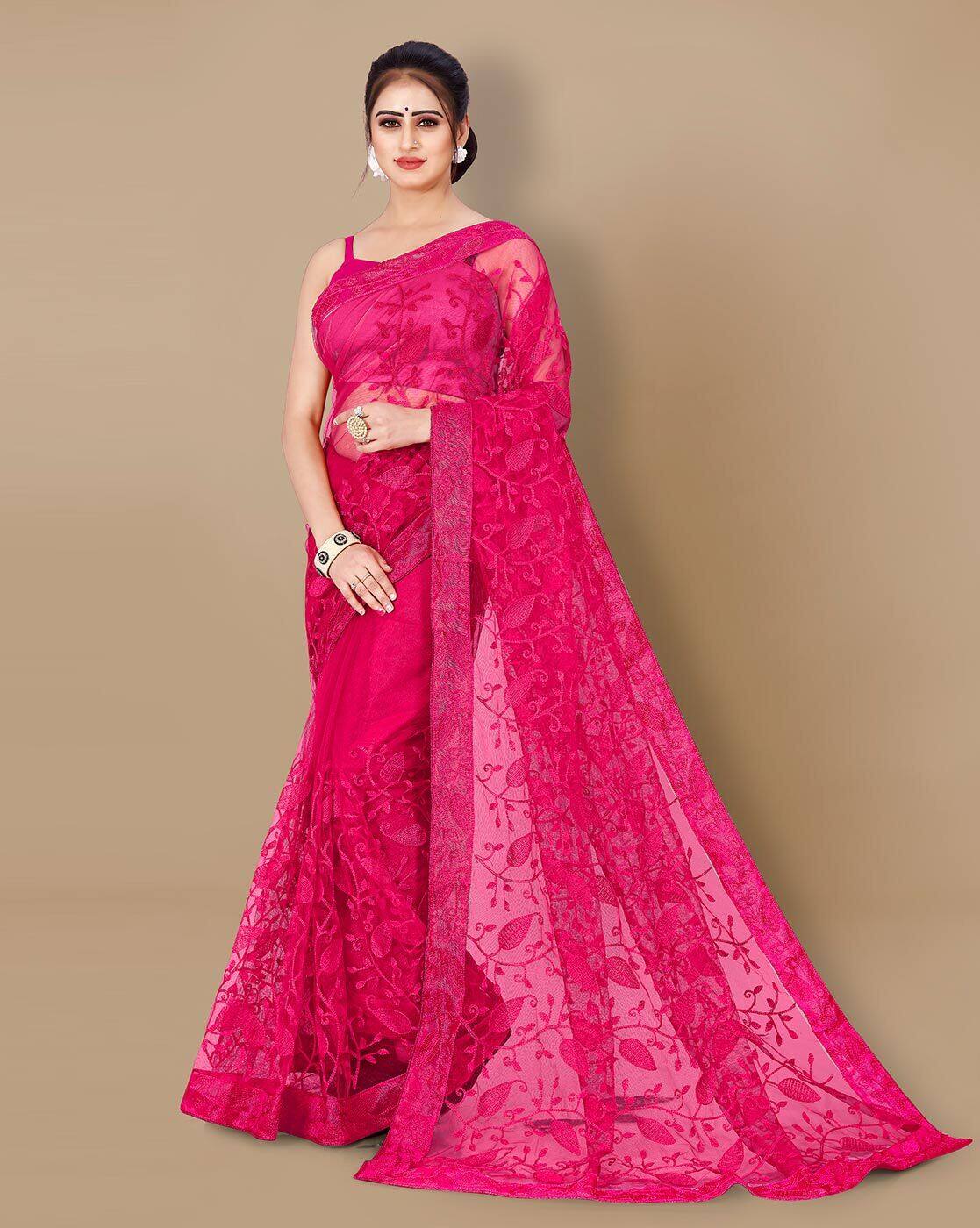 Brocade And Net Sarees