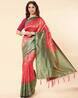 Buy Red Sarees for Women by Silverfly Online | Ajio.com