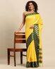 Buy Yellow Sarees for Women by DOKHONA Online | Ajio.com