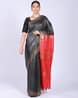 Buy Black & Red Sarees for Women by Resha Weaves Online | Ajio.com