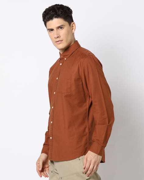 Buy Brown Shirts for Men by GAP Online | Ajio.com