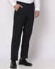 Buy Navy Blue Trousers & Pants for Men by NETPLAY Online | Ajio.com