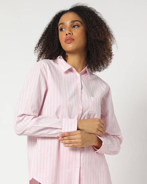 Buy Pink Shirts for Women by GAP Online Ajio