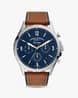 Buy FOSSIL FS5607 Water-Resistant Chronograph Watch | Brown Color Men ...