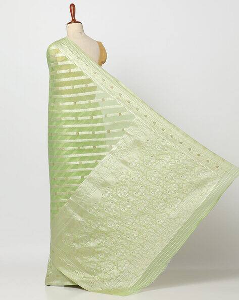 Buy Green Sarees for Women by VARJA Online | Ajio.com