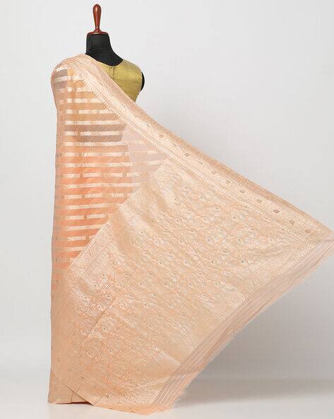 Buy Pink Sarees for Women by VARJA Online | Ajio.com