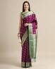 Buy Purple Sarees for Women by Samitte Online | Ajio.com