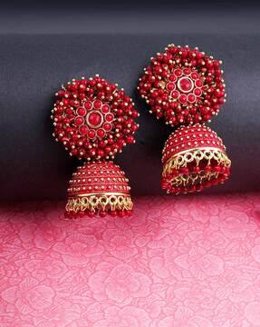 Buy Red Earrings for Women by Thrillz Online Ajio