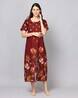 Buy Maroon Nightshirts&Nighties for Women by NITESY Online | Ajio.com