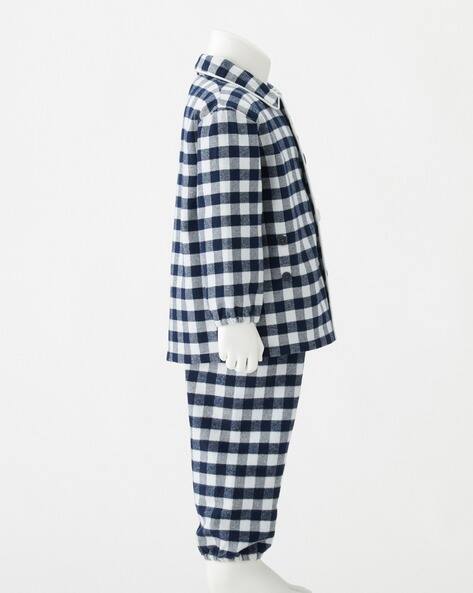 Buy Navy Blue Pyjamas for Infants by MUJI Online | Ajio.com