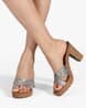 Buy Bronze Heeled Sandals for Women by CATWALK Online | Ajio.com