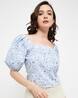 Buy Sky Blue Tops for Women by MADAME Online | Ajio.com