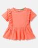 Buy Coral Tops & Tunics for Girls by UNITED COLORS OF BENETTON Online ...