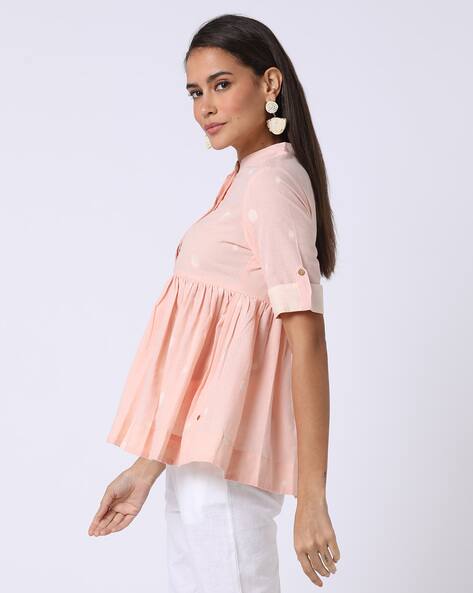 Buy Pink Tops for Women by Svrnaa by AZORTE Online | Ajio.com