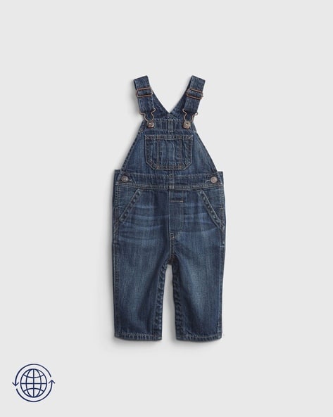 Buy Navy Blue Dungarees for Infants by Gap Kids Online Ajio