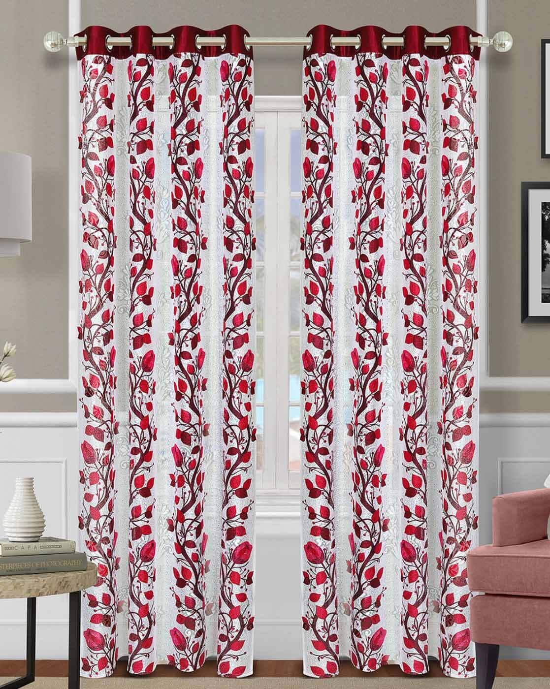 Red And White Living Room Curtains | Cabinets Matttroy