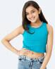 Buy Turquoise Tops & Tunics for Girls by OLELE Online | Ajio.com
