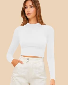 White full sleeve top store