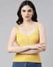 Buy Mustard Tops for Women by SHOWOFF Online | Ajio.com