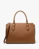 Buy Michael Kors Marilyn Large Saffiano Leather Satchel | Brown Color ...