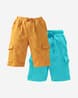 Buy Yellow & Blue Shorts & 3/4ths for Boys by Kiddopanti Online | Ajio.com