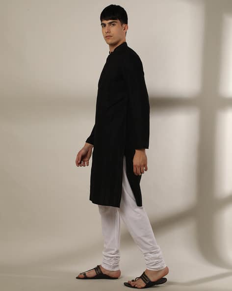 Buy Black Kurtas for Men by SAMAV Online | Ajio.com