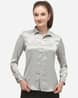 Buy Silver Shirts for Women by FBELLA Online | Ajio.com